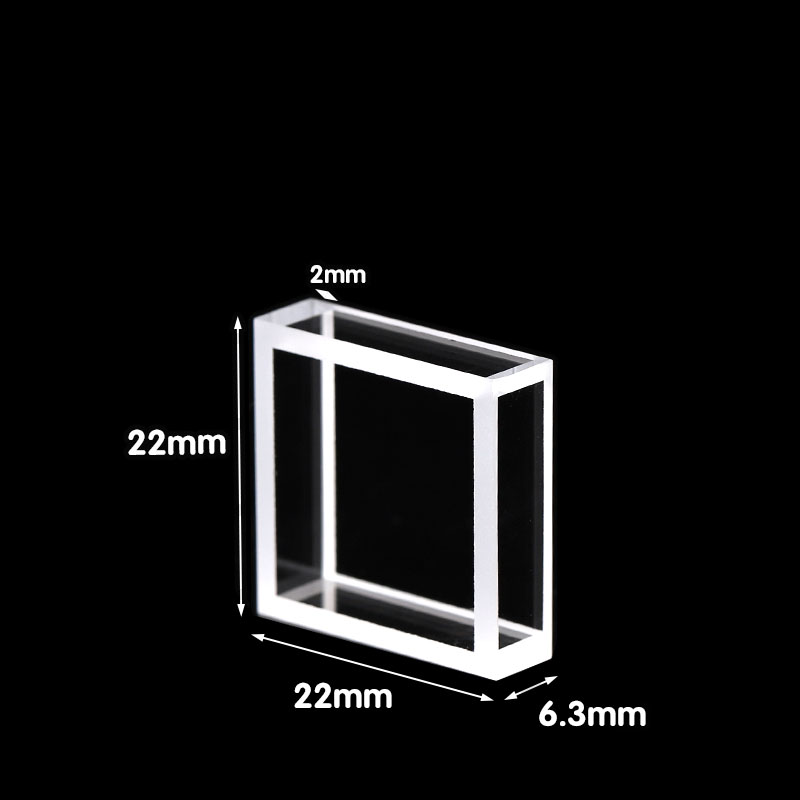 Quartz Flow Through Cuvette, 18mm Pathlength, Molded, QG24096-4