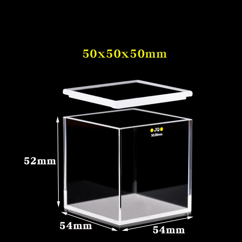 Quartz Tank, Large Cubic Cuvette, with Lid, 50mm Pathlength, 125 mL ...