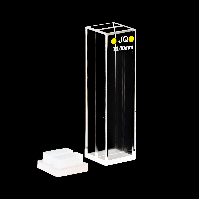 Quartz Tandem Cuvette with Lid, 10mm Pathlength, 1.75+1.75 mL, Molded ...