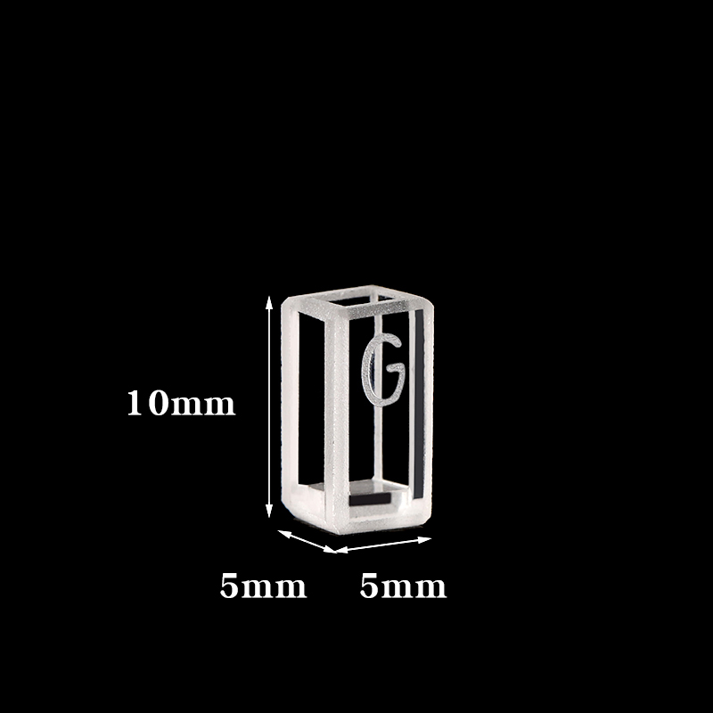 Glass Rectangular Cuvette, 3mm Pathlength, 72 uL, Glued, QG24586-4