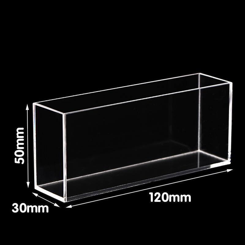 Glass Rectangular Cuvette, 27 / 117mm Pathlength, 150 mL, Glued, QG24592-5
