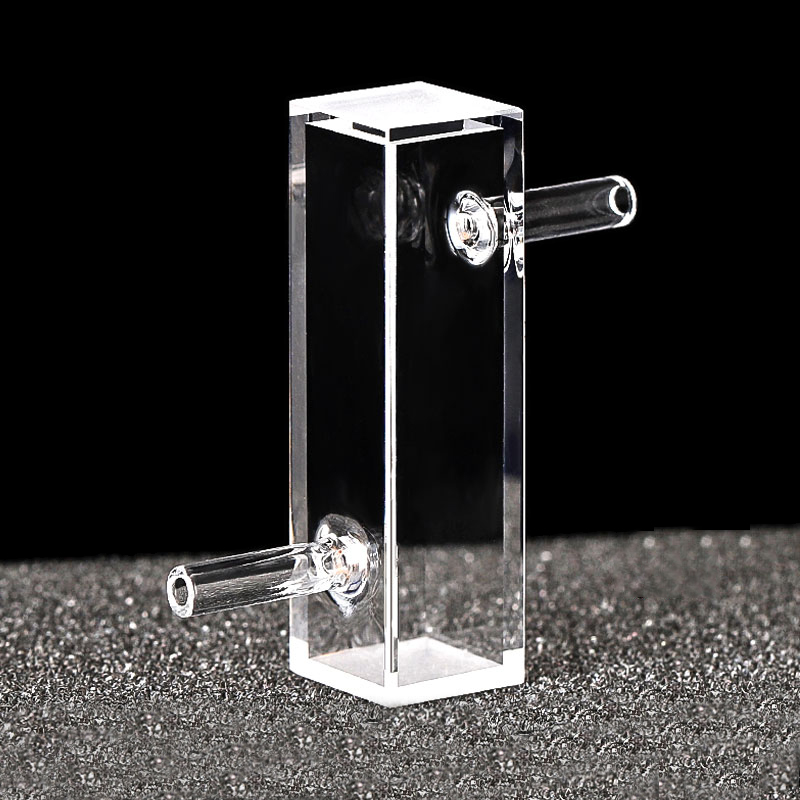 Quartz Flow Through Cuvette, 10mm Pathlength, 4 mL, Molded, QG24723-4