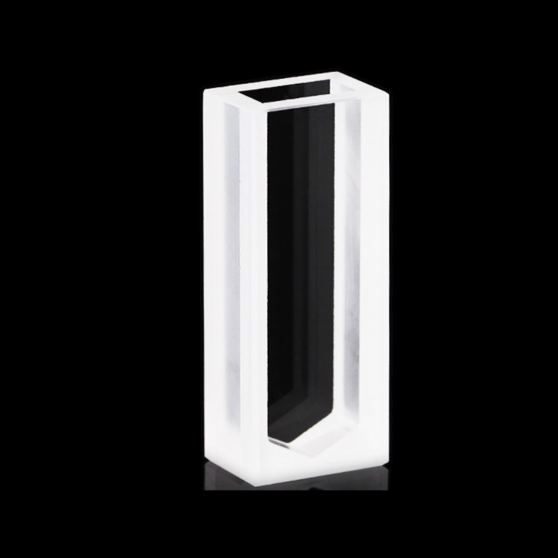 Quartz Flow Through Cuvette with Conical Bottom, 3mm Pathlength, 1 mL ...