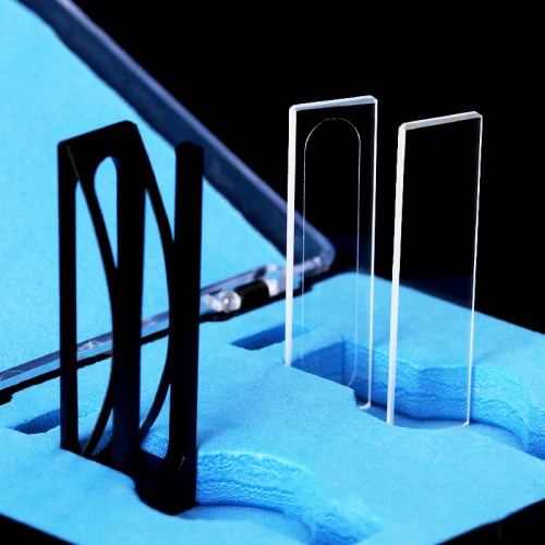 Quartz Demountable Cuvette with Holder, 0.2mm Pathlength, 60 uL, Glued ...