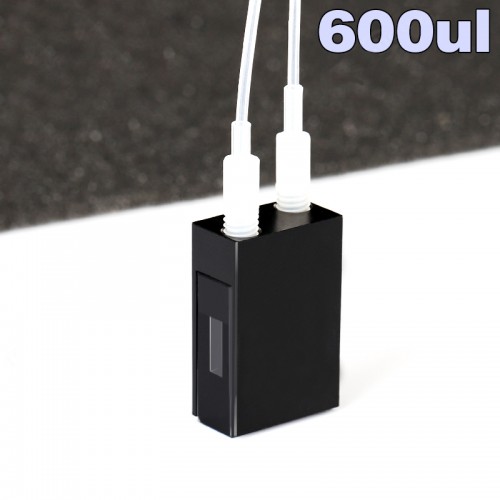Quartz Flow Through Cuvette, Screw Connector, 20mm Pathlength, 600 uL ...