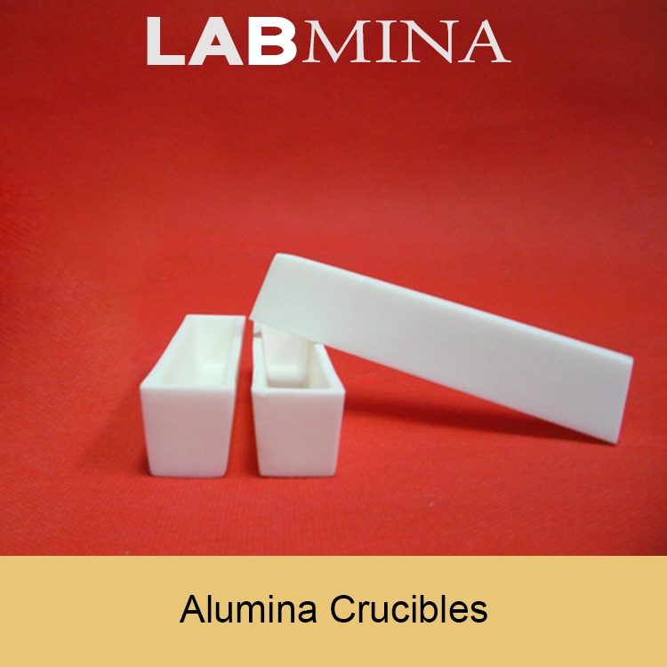AC03102, 100mm(L), 20mm(W), 20mm(H), Alumina, Rectangular Crucible